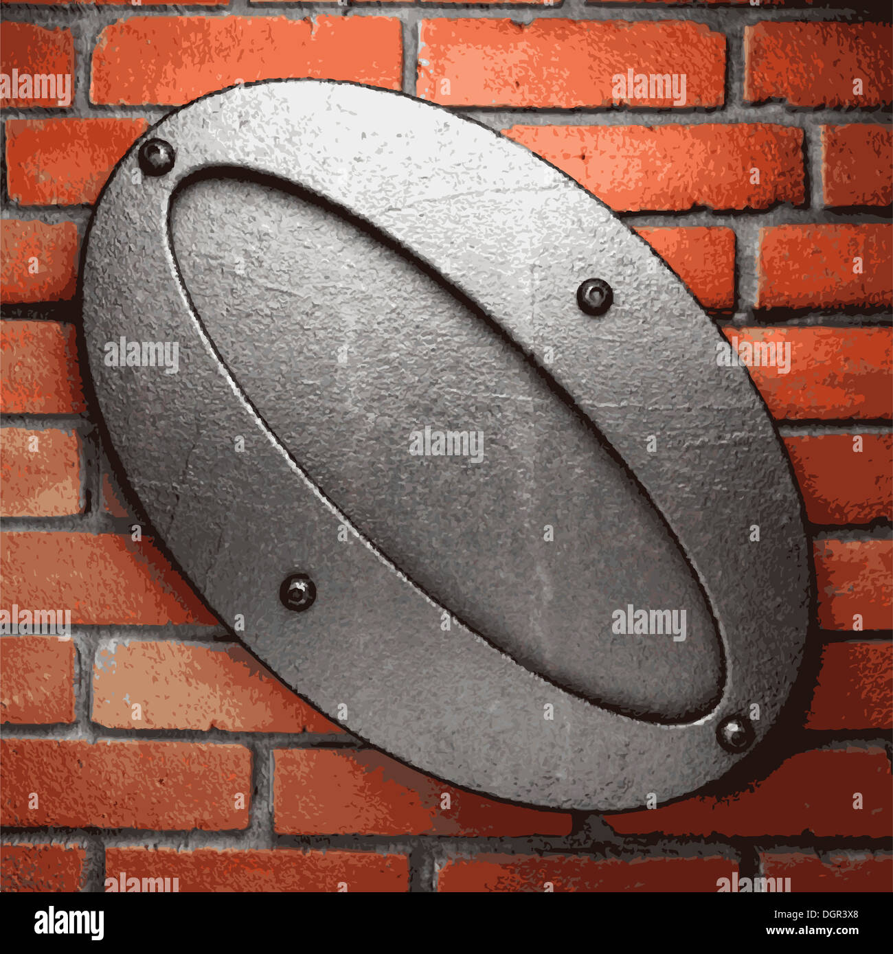 metal and brick background Stock Photo - Alamy