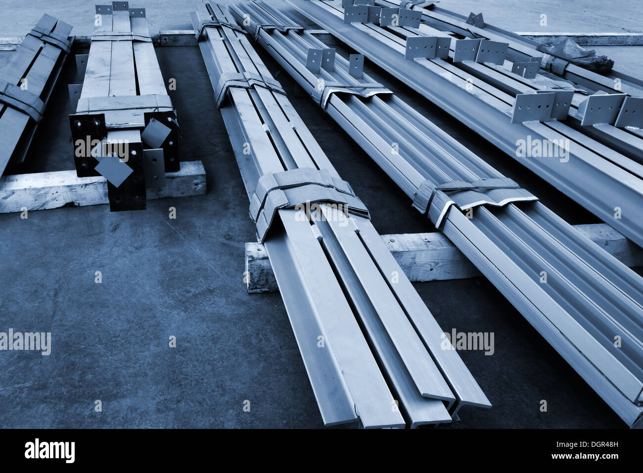 new metal beams Stock Photo - Alamy