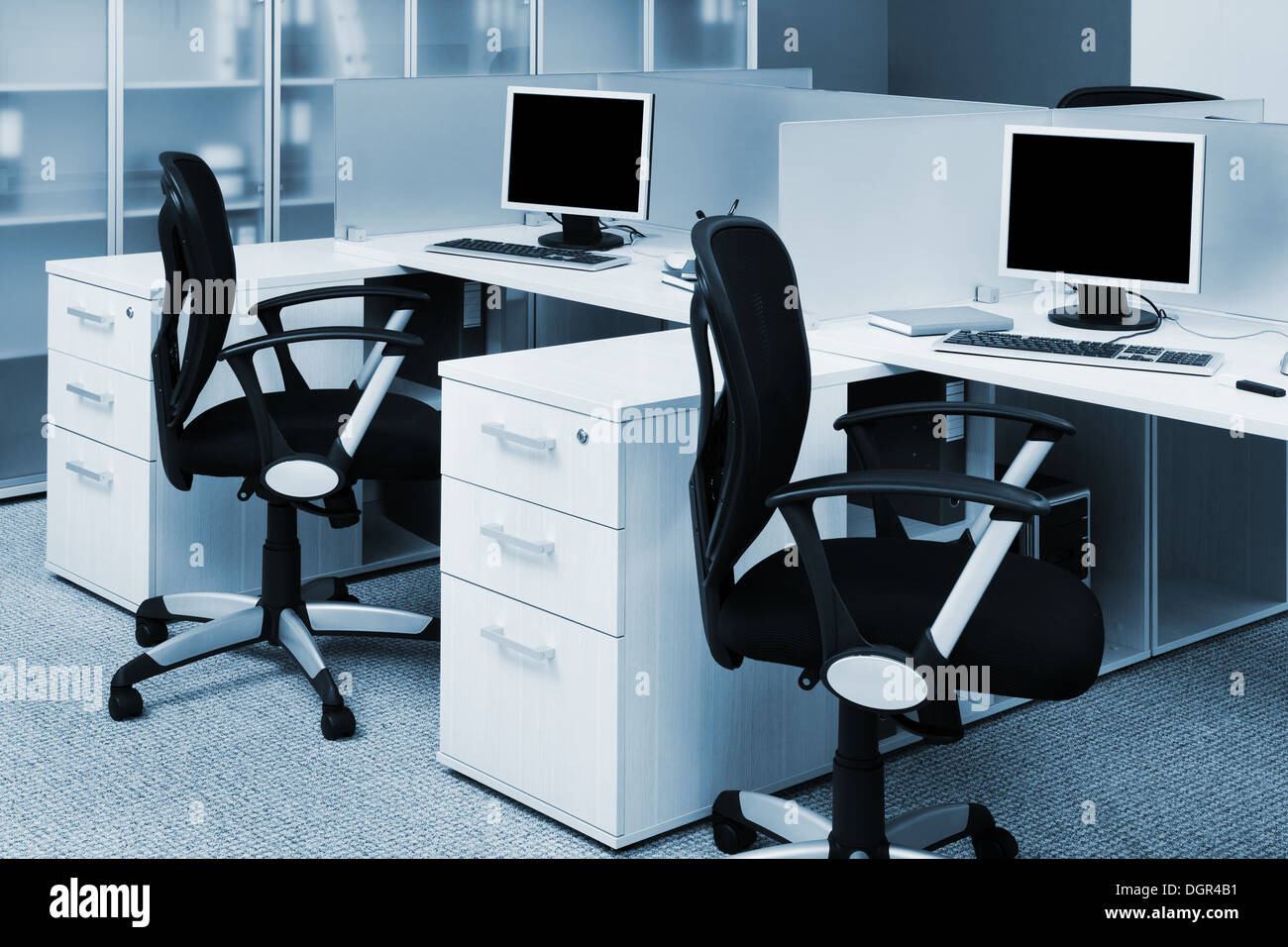 Office front desks hi-res stock photography and images - Alamy