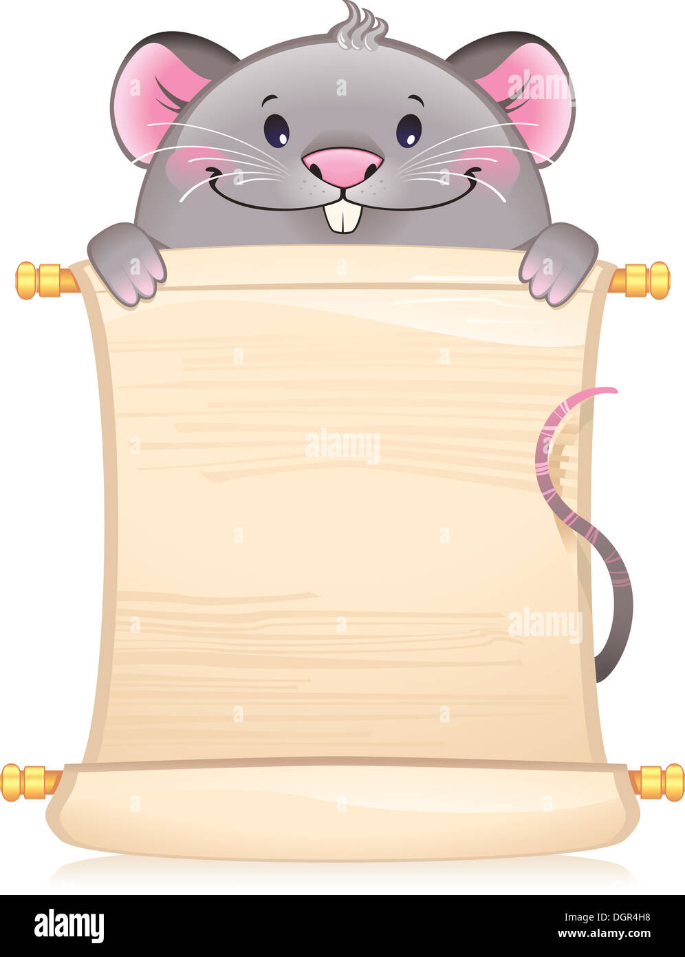 Rat with scroll Stock Photo - Alamy