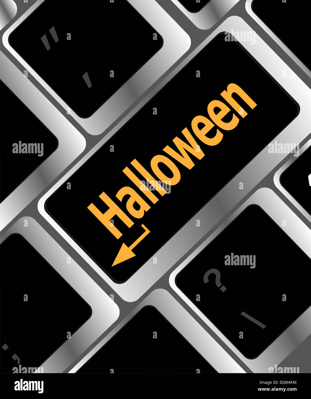 Halloween key on computer keyboard Stock Photo - Alamy