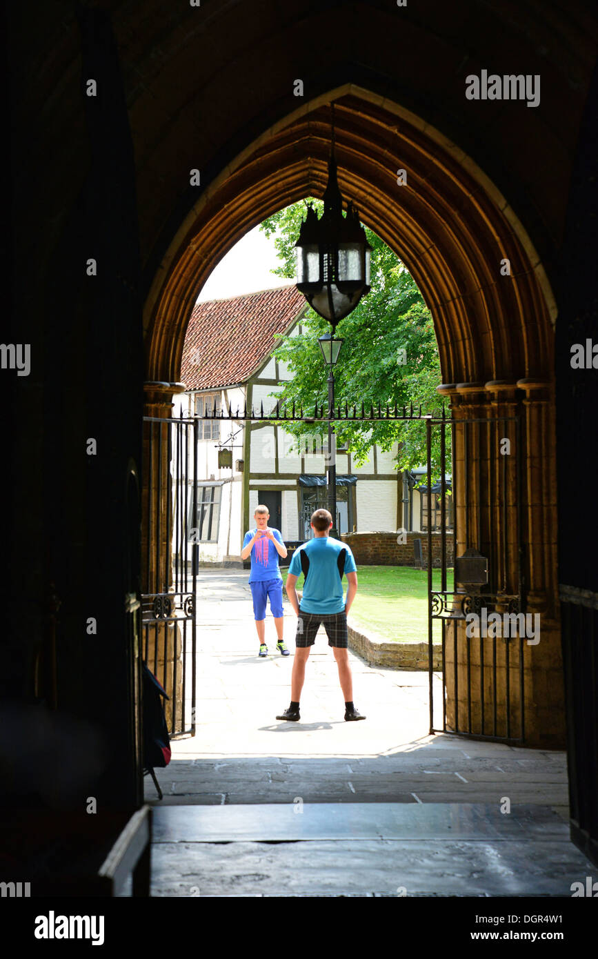 Entrance to The Parish Church of Saint Botolph, Boston, Lincolnshire ...