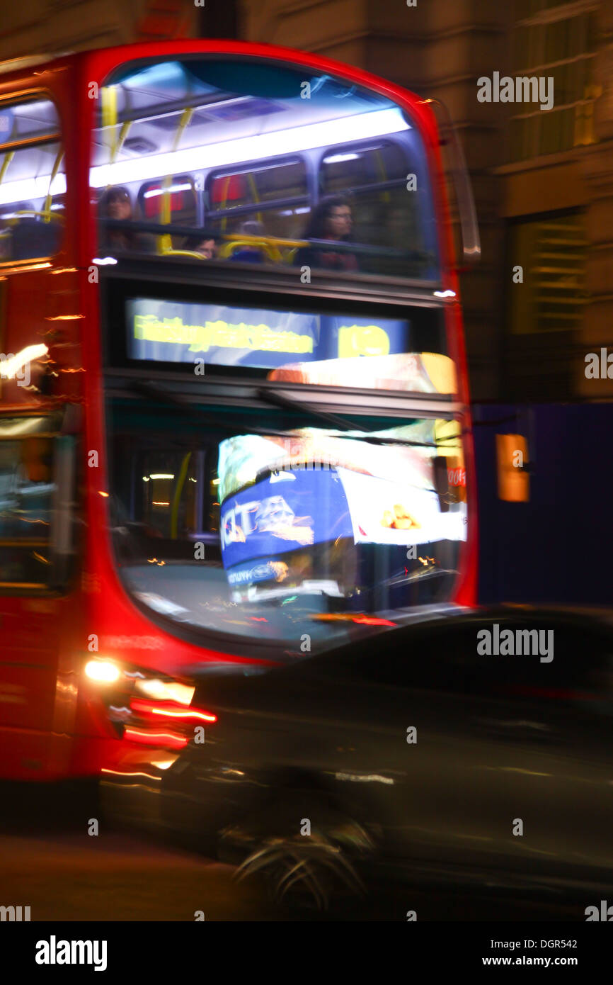 Red london bus blurred hi-res stock photography and images - Alamy