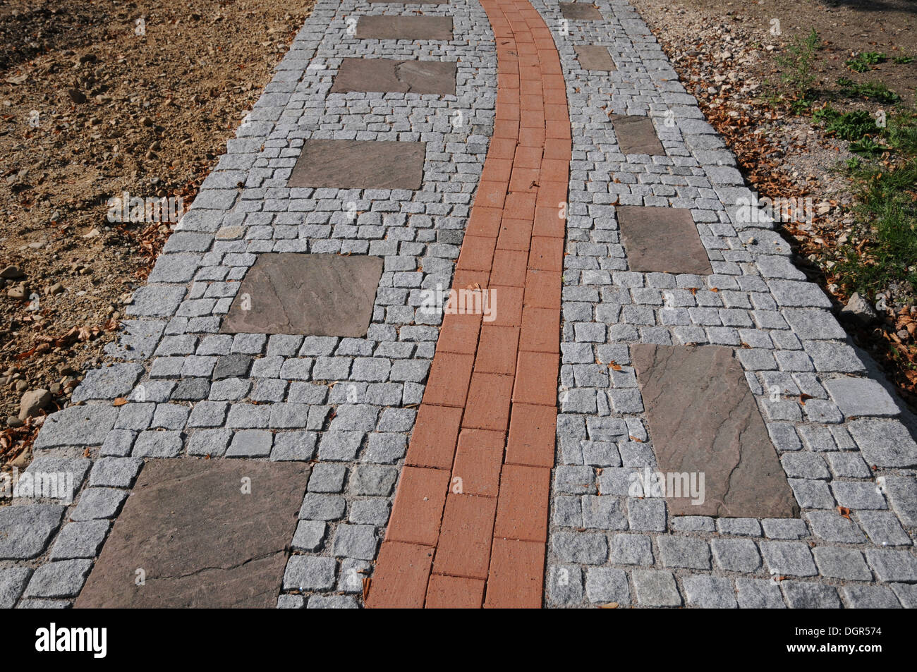 Pavement with granite, porphyry and clinker bricks Stock Photo - Alamy