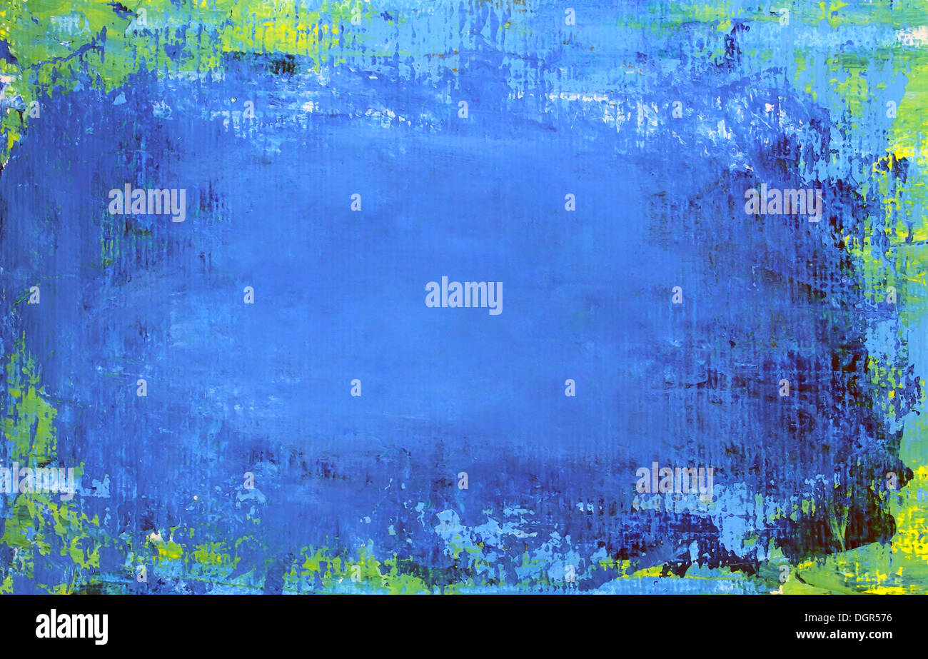Art abstract blue background painted with acrylic colors Stock Photo ...