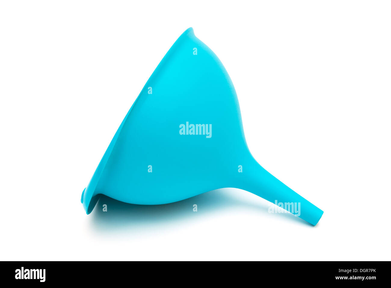 blue plastic funnel Stock Photo - Alamy