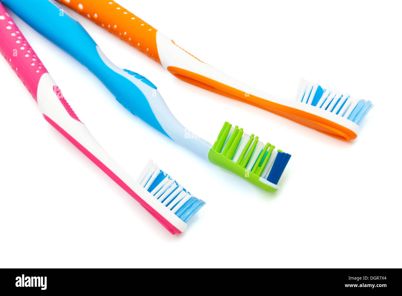 three new toothbrushes Stock Photo - Alamy