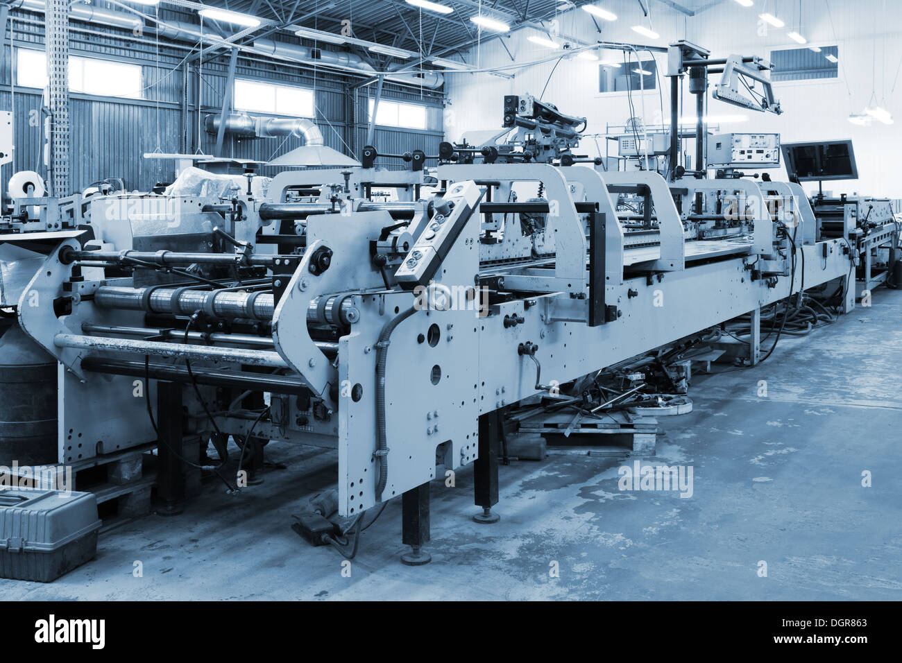repair of old printing equipment Stock Photo - Alamy