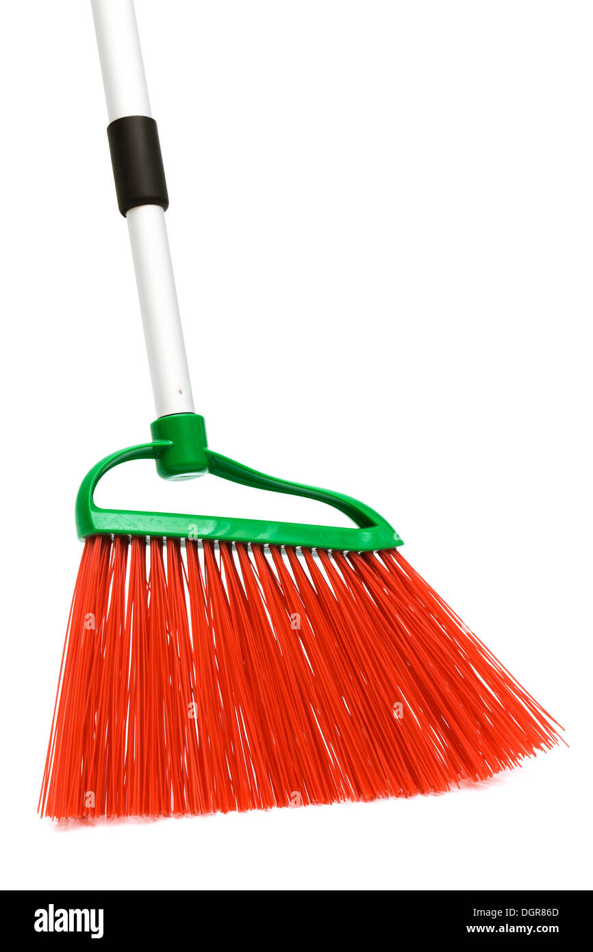 red and modern broom Stock Photo - Alamy