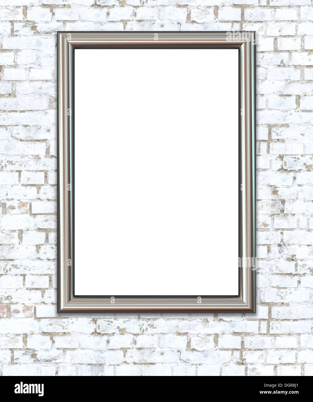 Empty Frame on Wall Stock Photo - Alamy