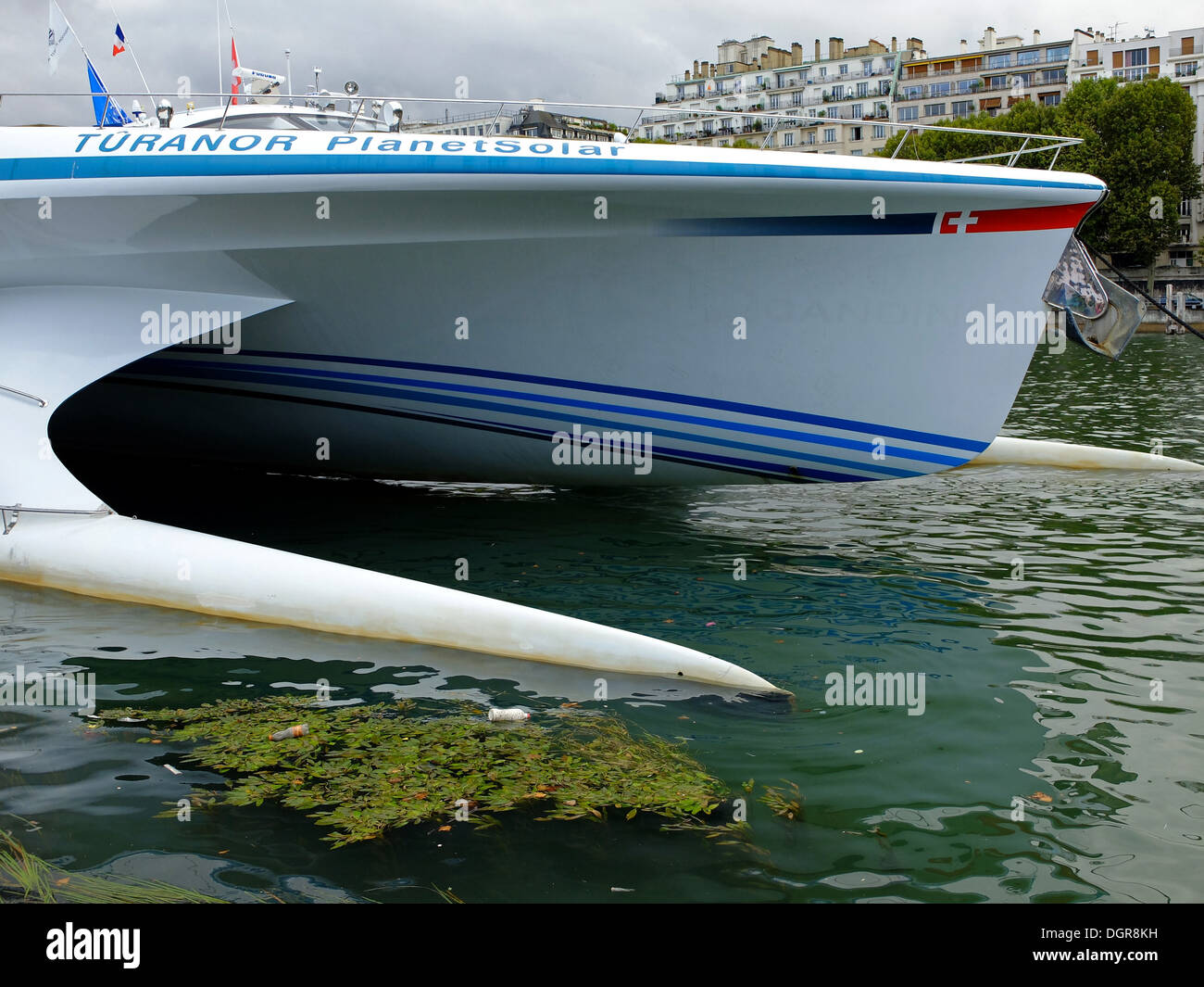 PlanetSolar, the biggest solar ship in the world, Seine river, Paris ...