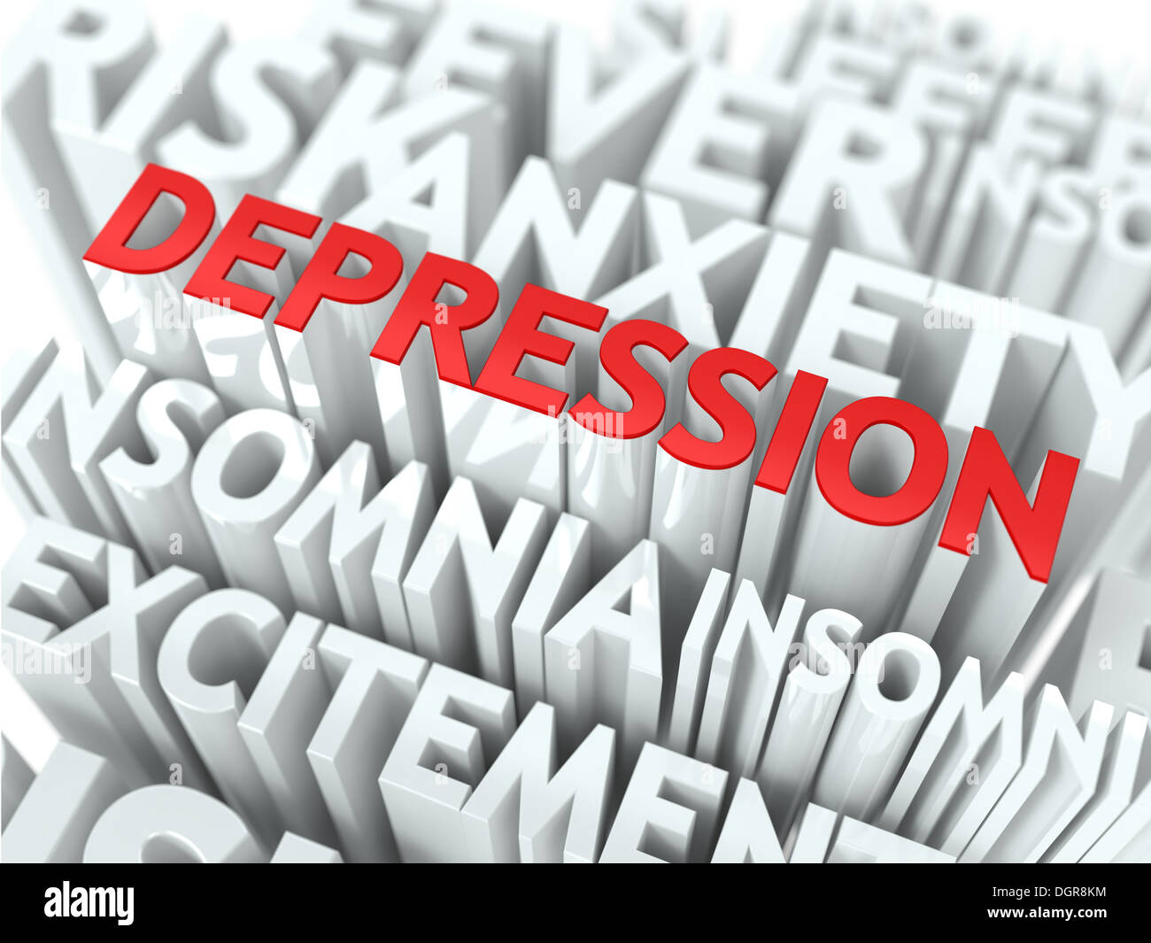 Depression font hi-res stock photography and images - Alamy