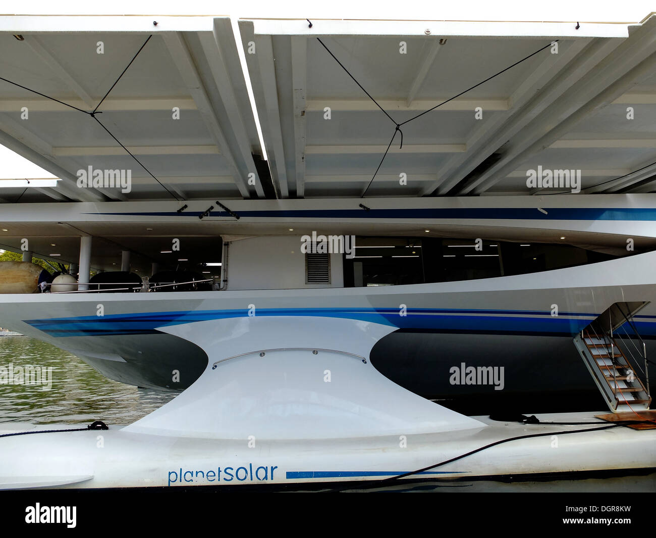 PlanetSolar, the biggest solar ship in the world, Seine river, Paris ...