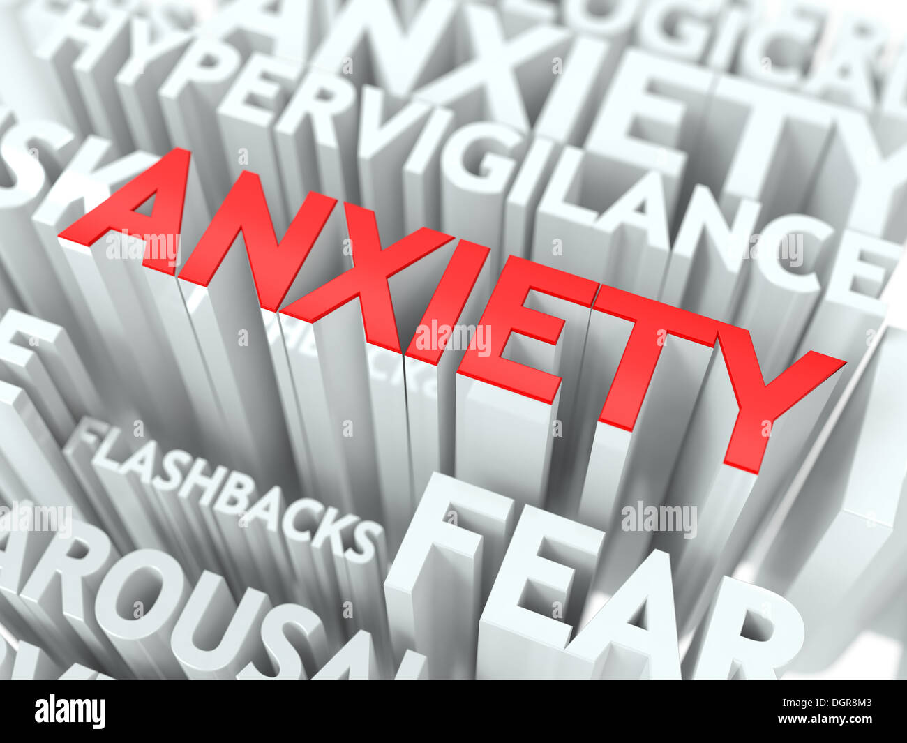 White background anxiety hi-res stock photography and images - Alamy