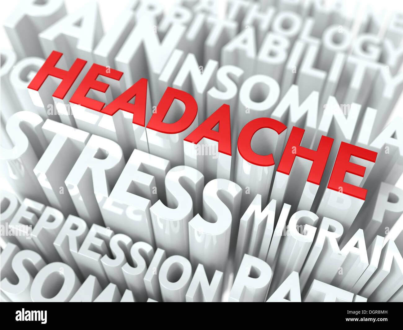 Headache word hi-res stock photography and images - Alamy