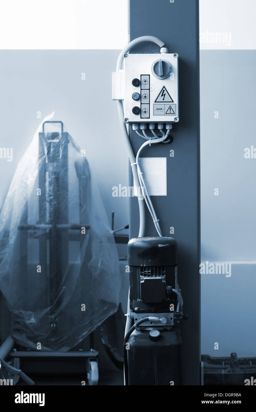 Control panel of the lift Stock Photo - Alamy