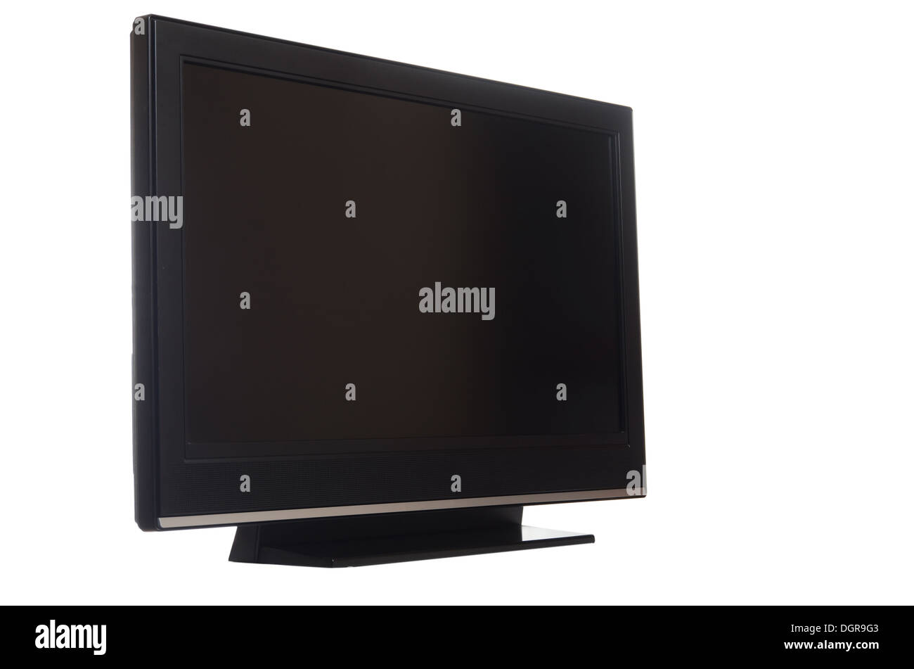 flat screen tv isolated on white Stock Photo - Alamy