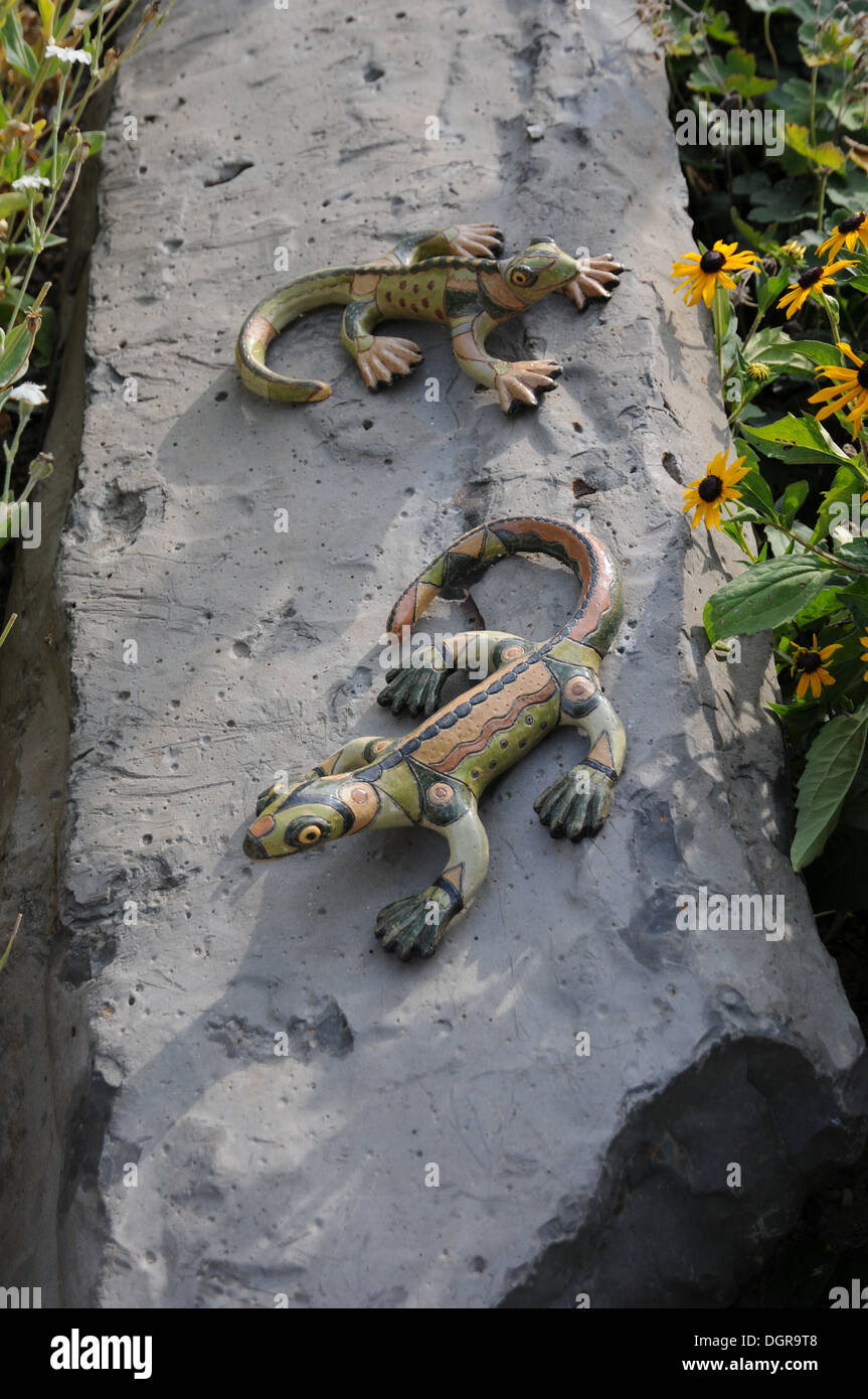 Lizards made of earth Stock Photo - Alamy