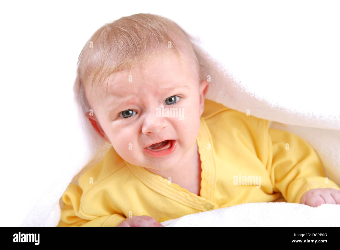 Baby Boy Crying Stock Photo - Alamy