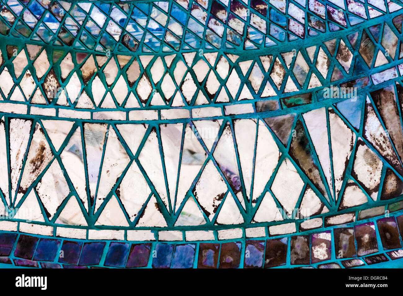 Myanmar, Yangon, Shwedagon Pagoda, reflective glass mosaic tiles Stock ...