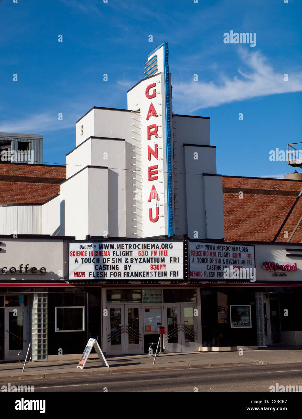 The historic Garneau Theatre in the Garneau district of Edmonton ...
