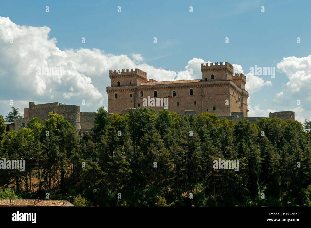 Piccolomini Castle, Celano, Abruzzo, Italy Stock Photo - Alamy