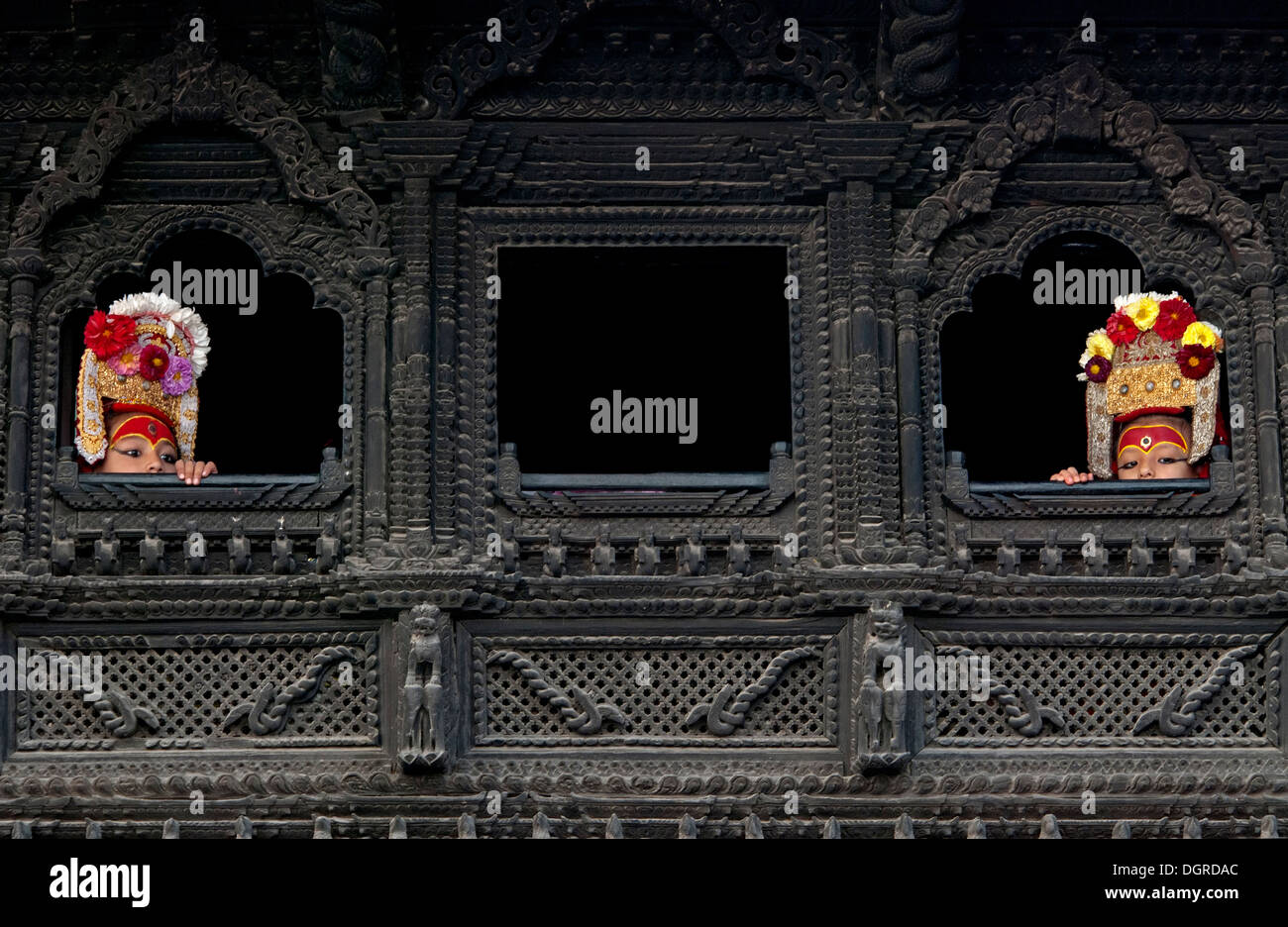 Nepal living goddess hi-res stock photography and images - Alamy