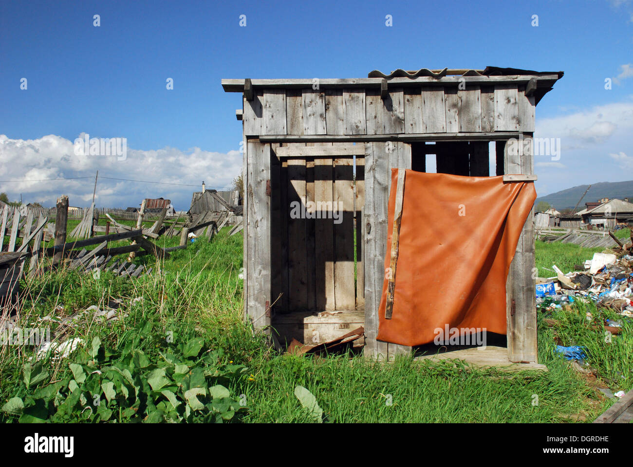 Basic toilets, Siberia, Russia, Eurasia Stock Photo - Alamy