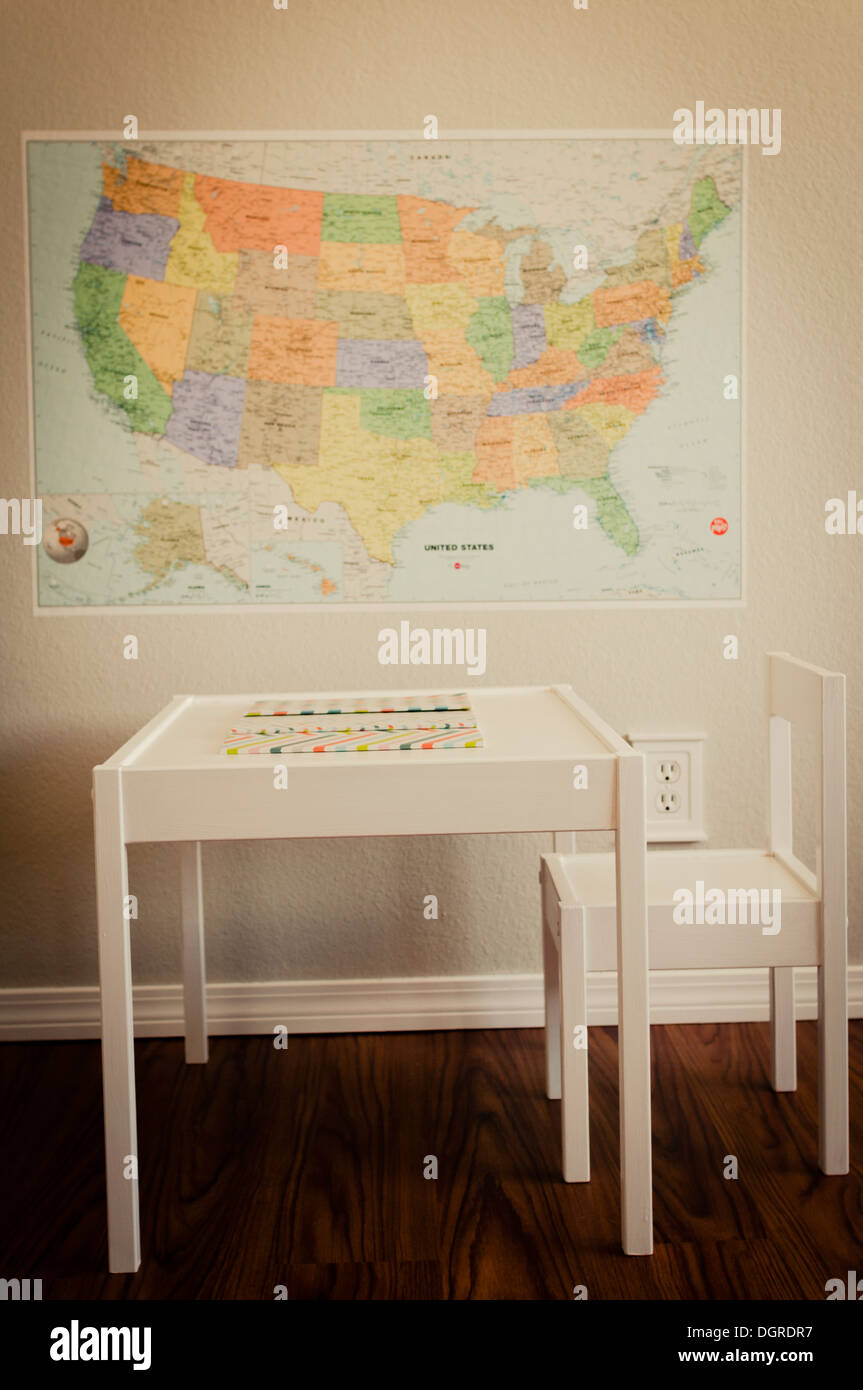 Child's school room Stock Photo - Alamy