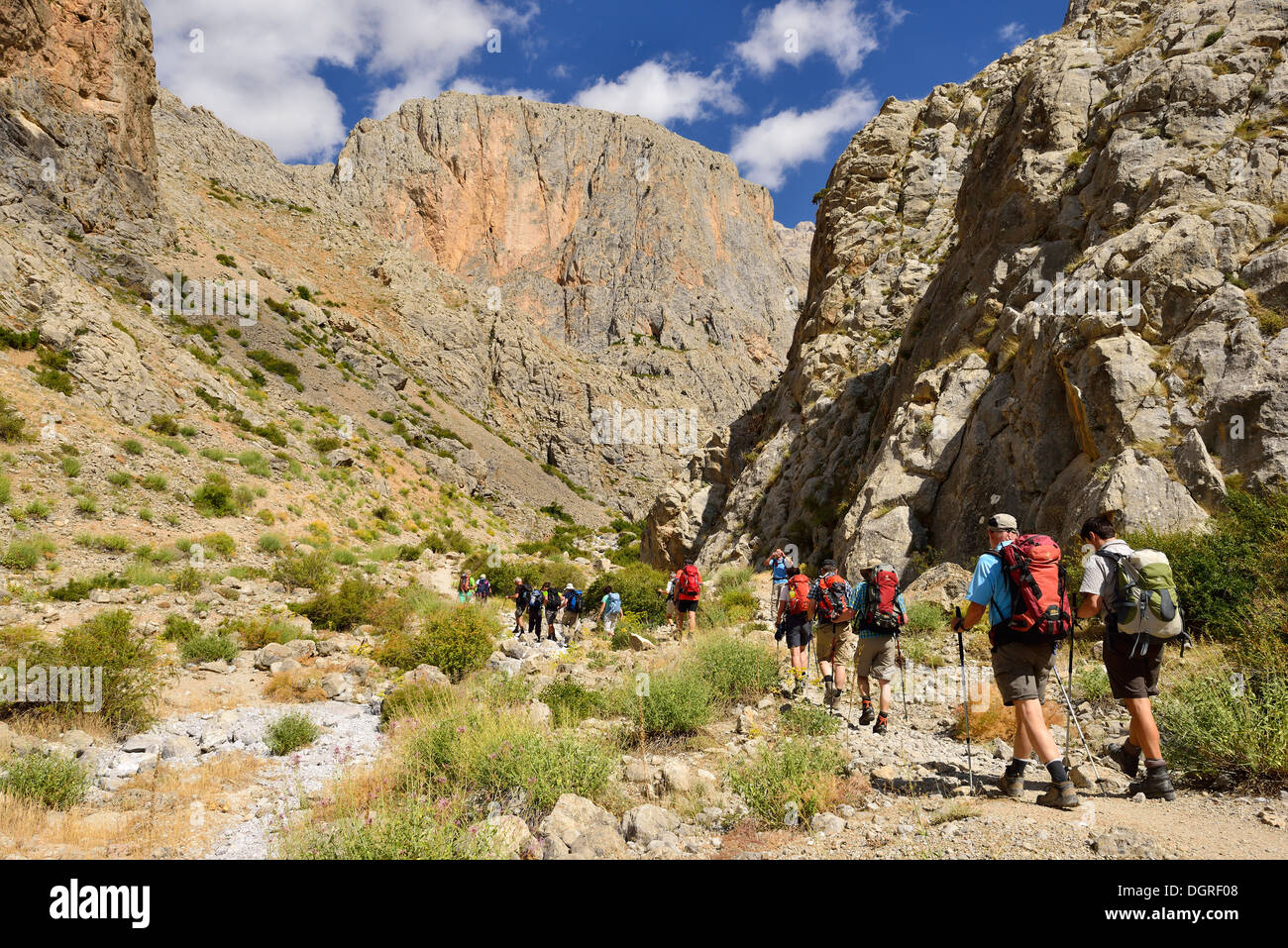 Turkey, High or Anti-Taurus Mountains, Aladaglar National Park, group ...