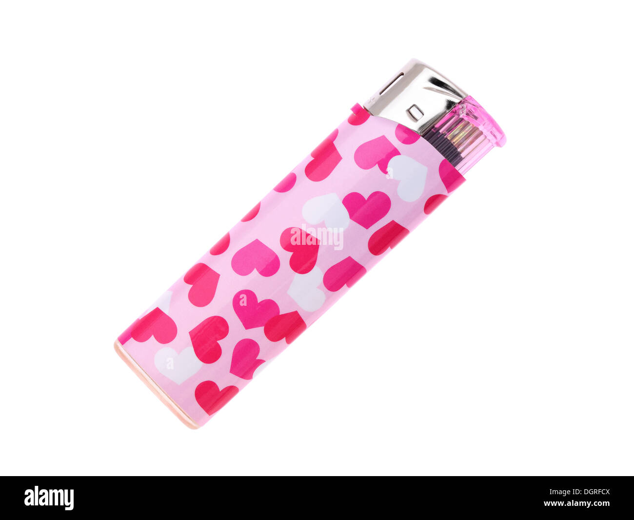 lighter of heart pattern isolated on a white background Stock Photo - Alamy