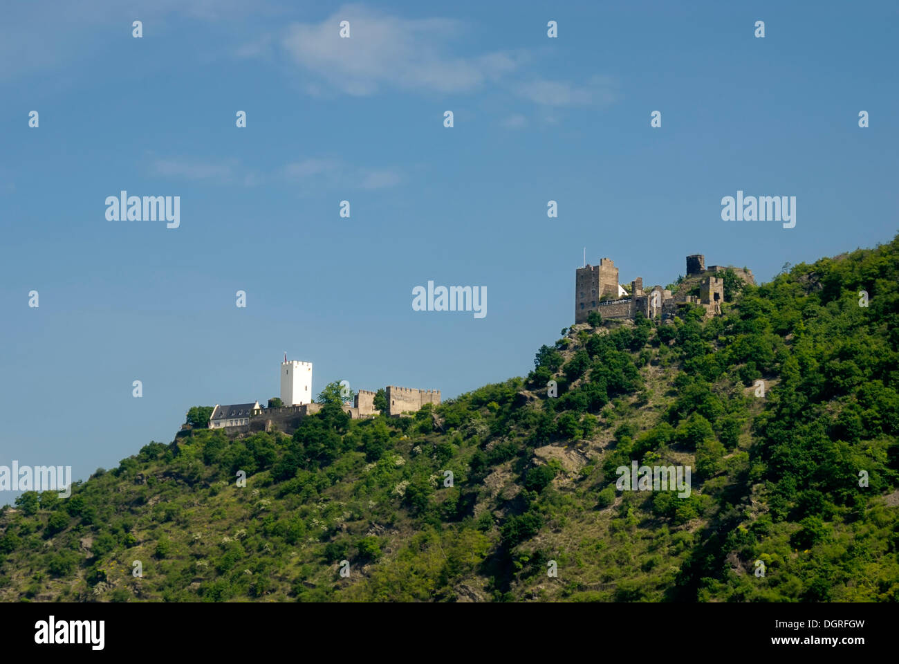Burg Sterrenberg and Burg Liebenstein castles in Kamp-Bornhofen, UNESCO ...