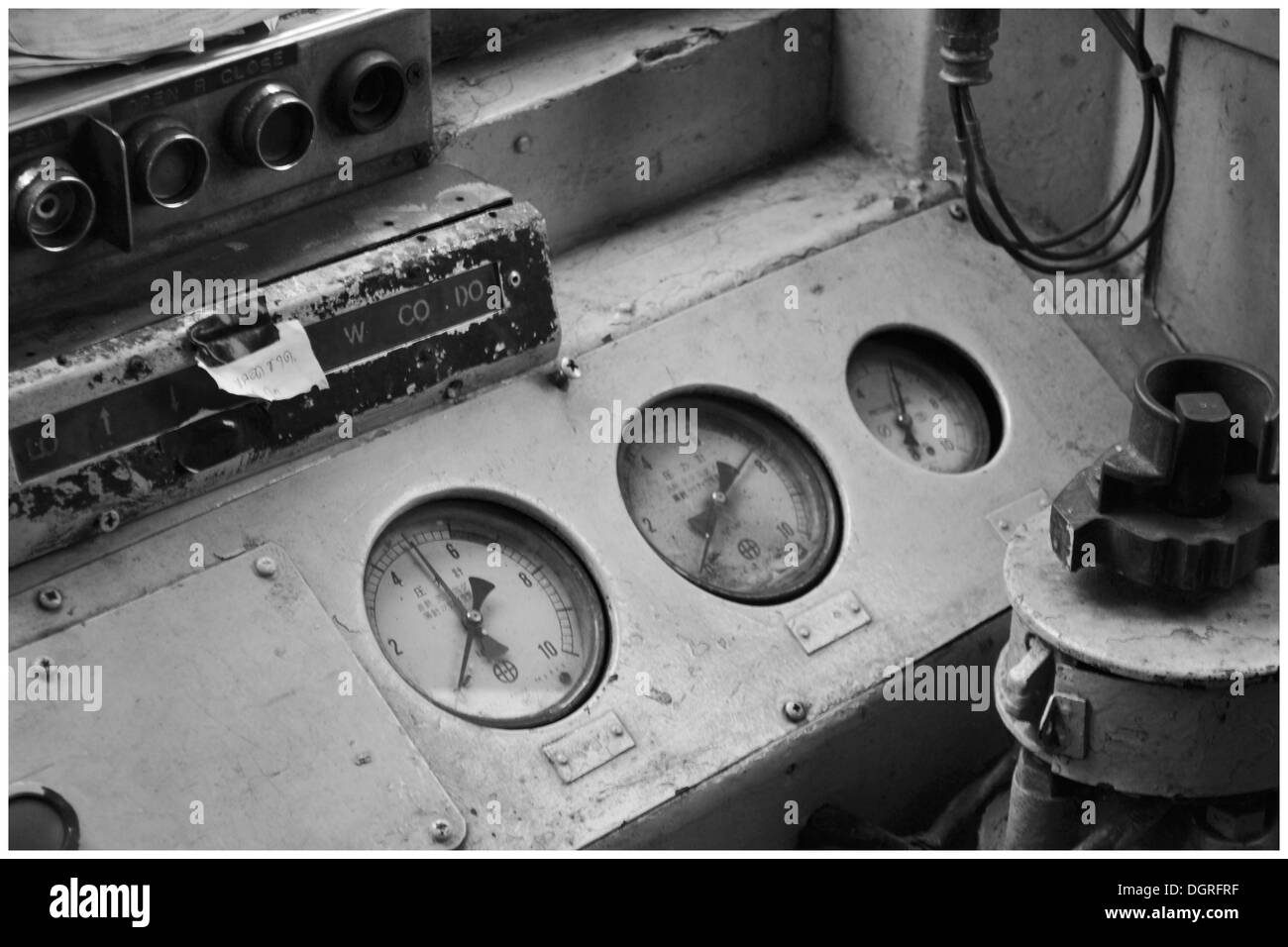 Old railway control room Stock Photo - Alamy