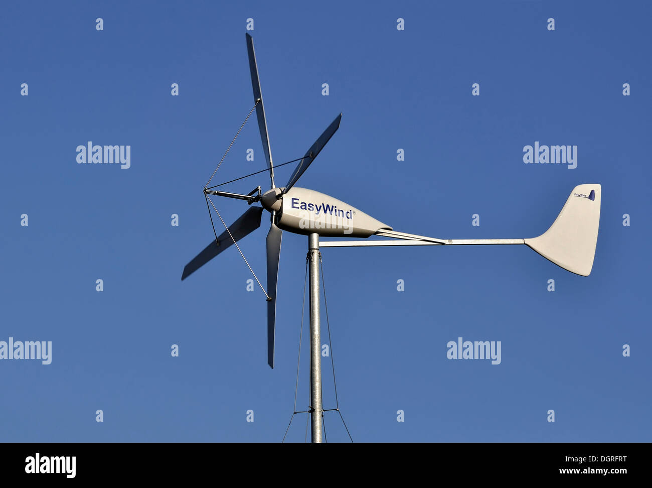 Small wind turbine, wind generator Stock Photo - Alamy