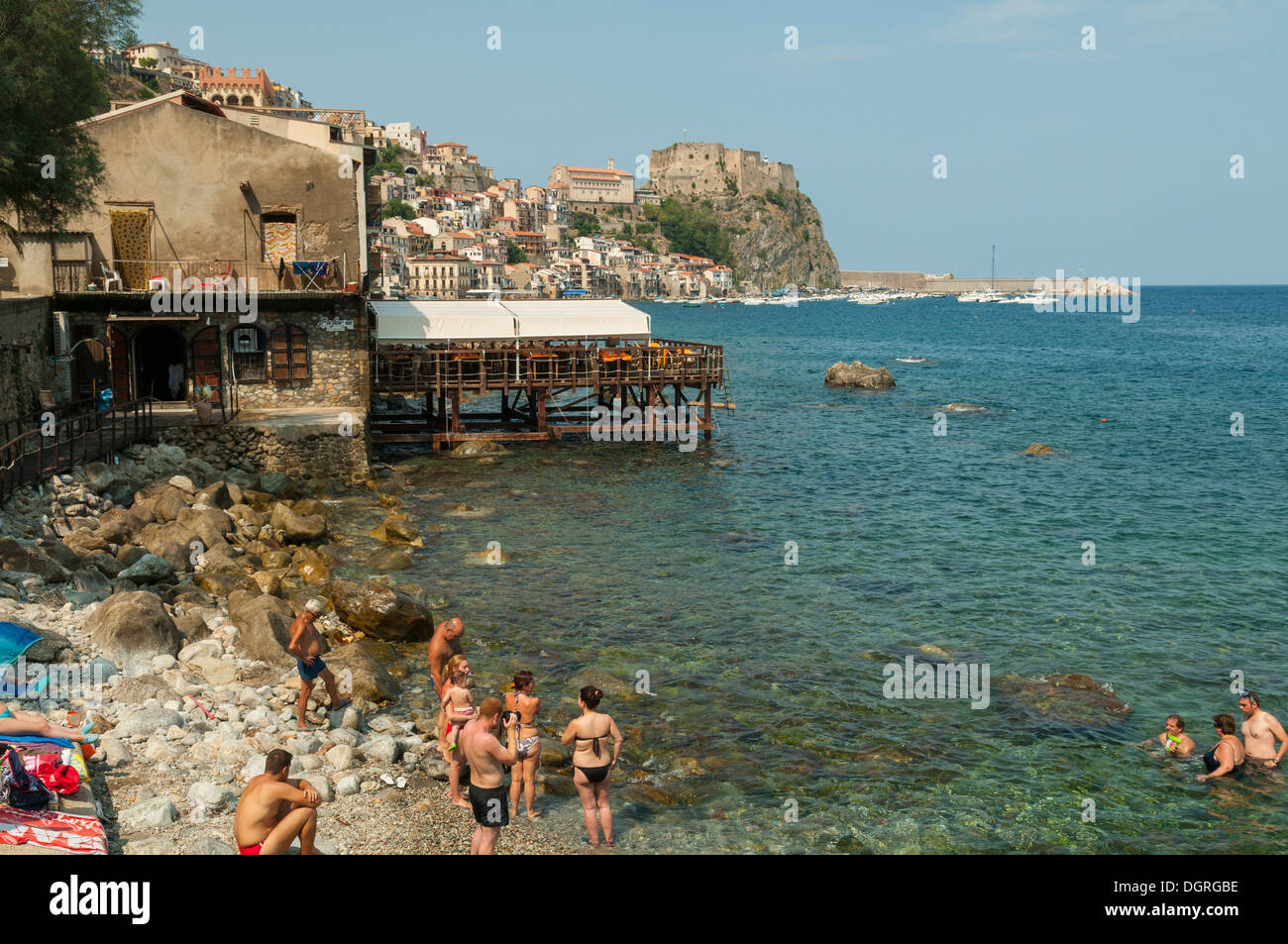 Rocky Beach at Scilla, Calabria, Italy Stock Photo - Alamy