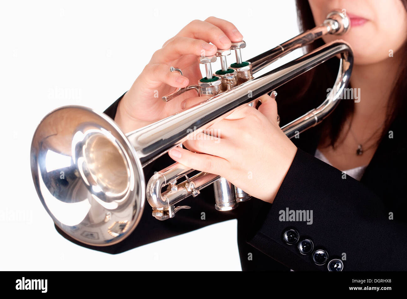 Trumpet player hi-res stock photography and images - Alamy