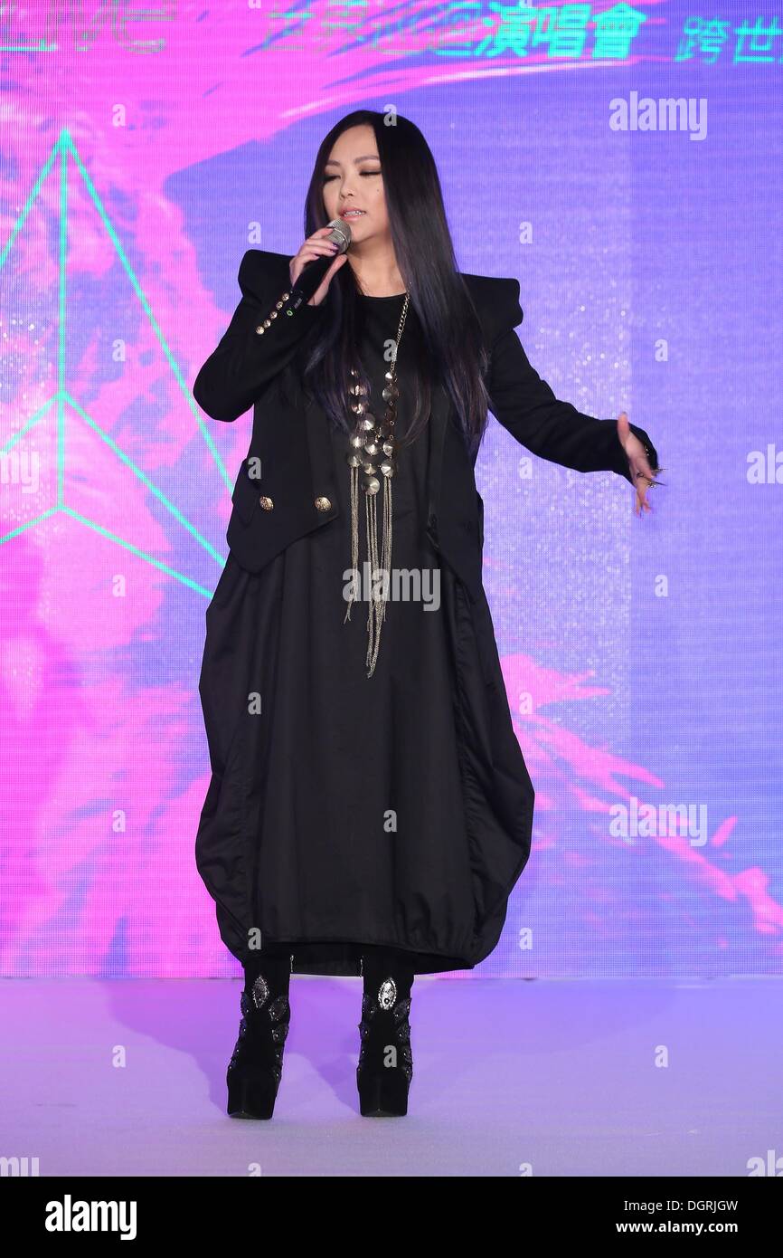 Taipei, China. 17th Oct, 2013. Taiwan Singer Amei releases her DVD of ...