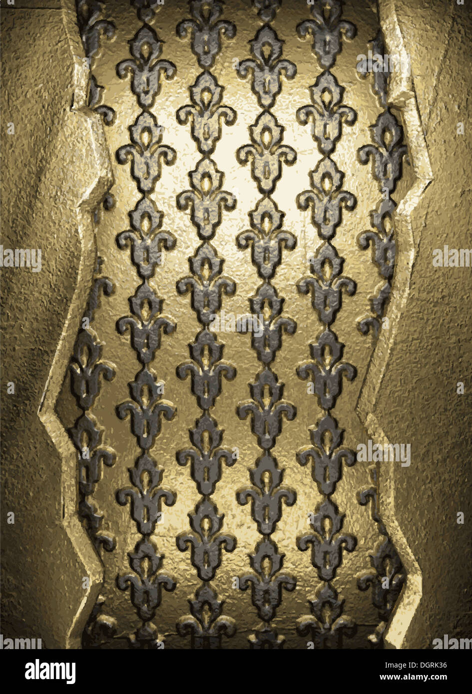 Decorative background golden border hi-res stock photography and images ...