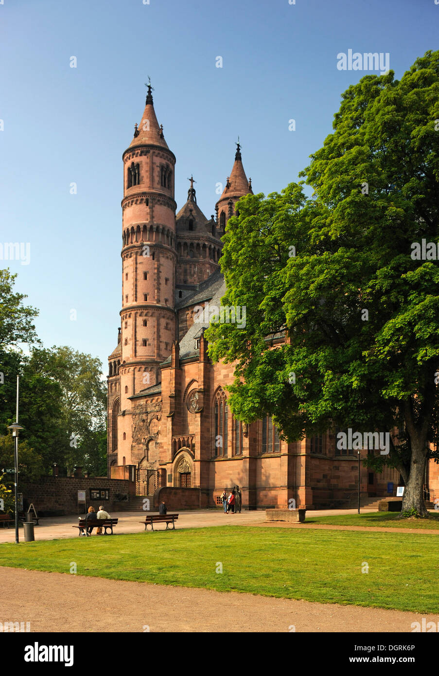 Wormser Dom, Worms Cathedral, Rhine-Hesse region, Rhineland-Palatinate ...