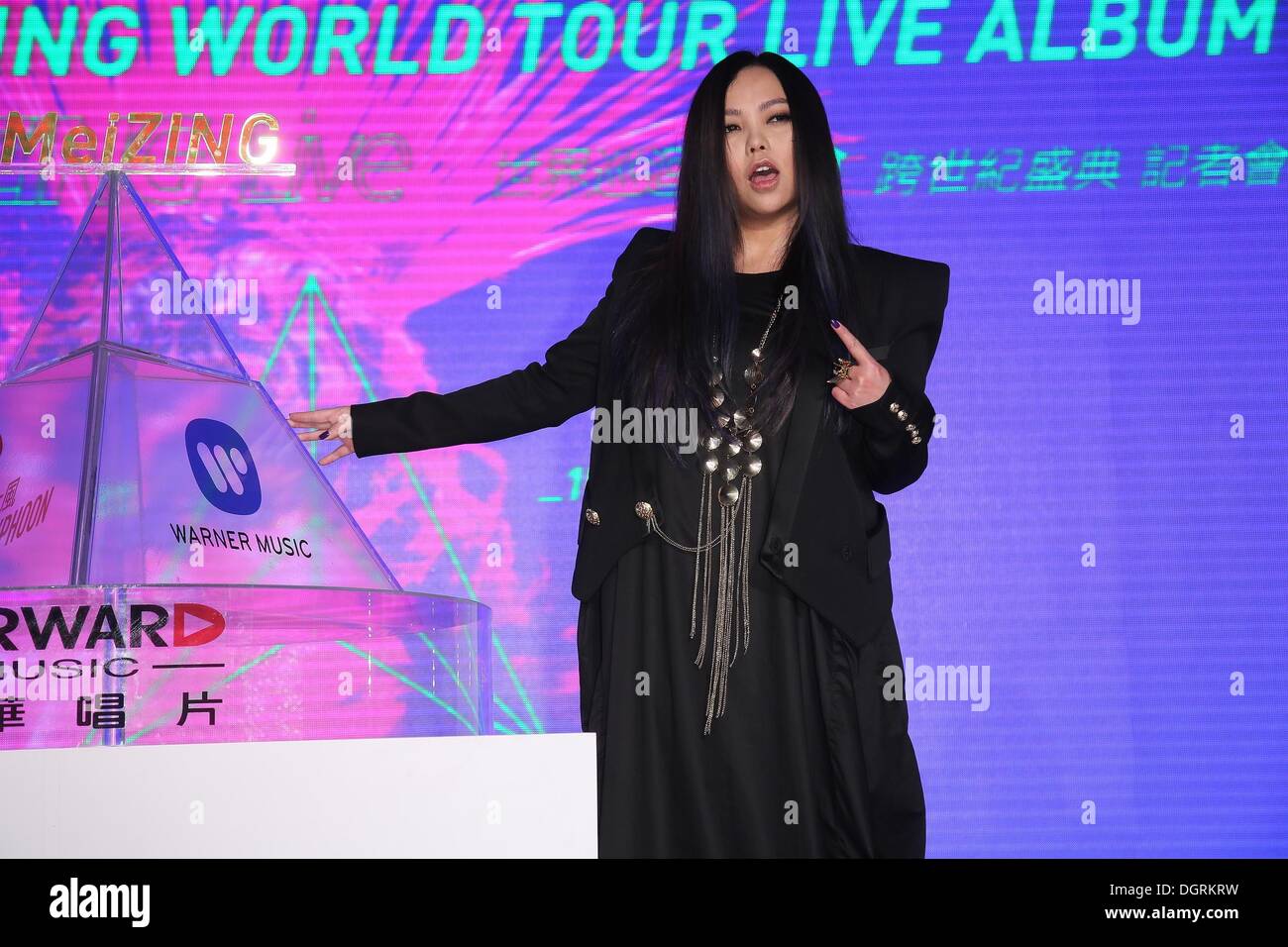 Taipei, China. 17th Oct, 2013. Taiwan Singer Amei releases her DVD of ...