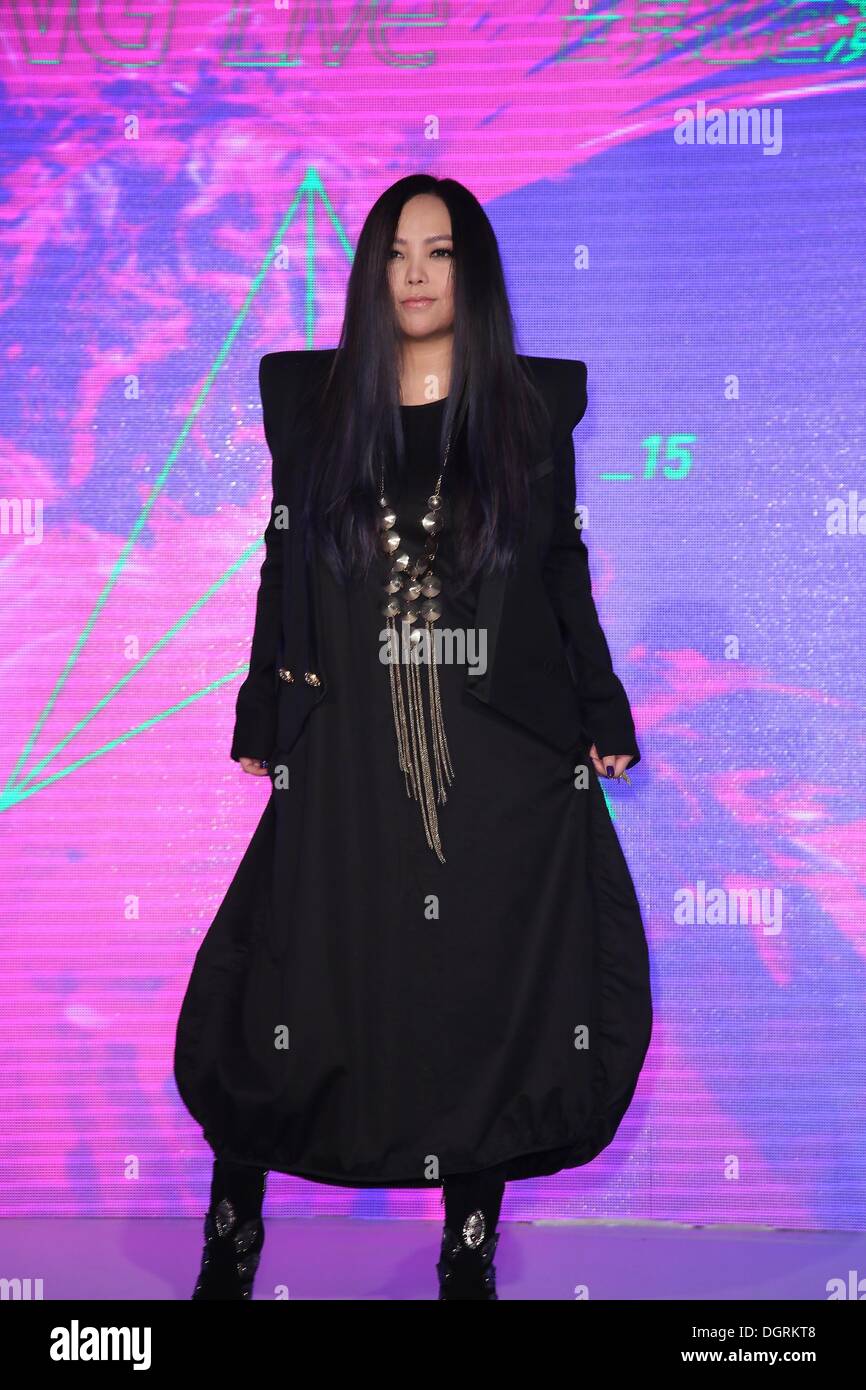 Taipei, China. 17th Oct, 2013. Taiwan Singer Amei releases her DVD of ...