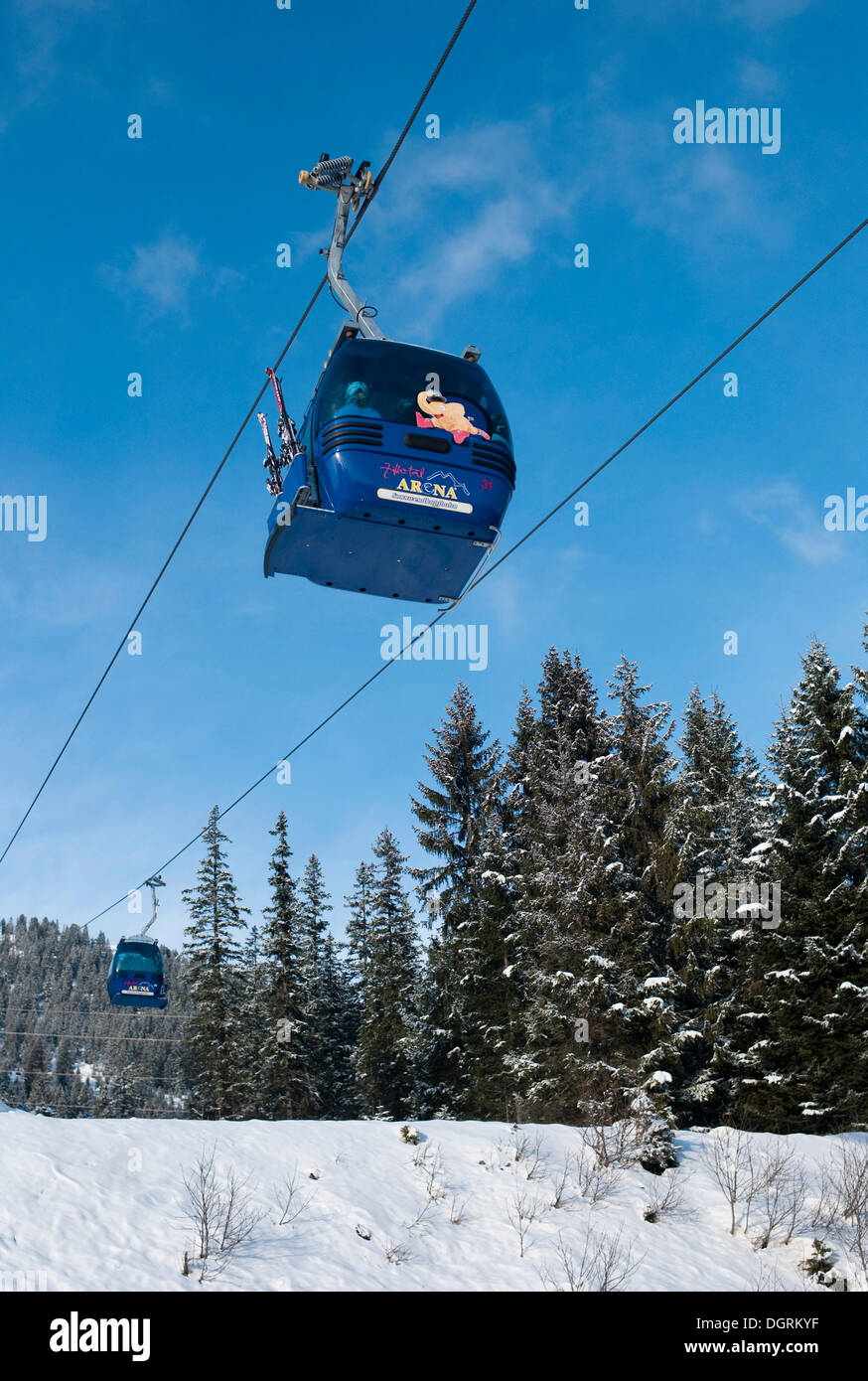 Cable Car, Zillertal Arena, Austria, Europe Stock Photo - Alamy