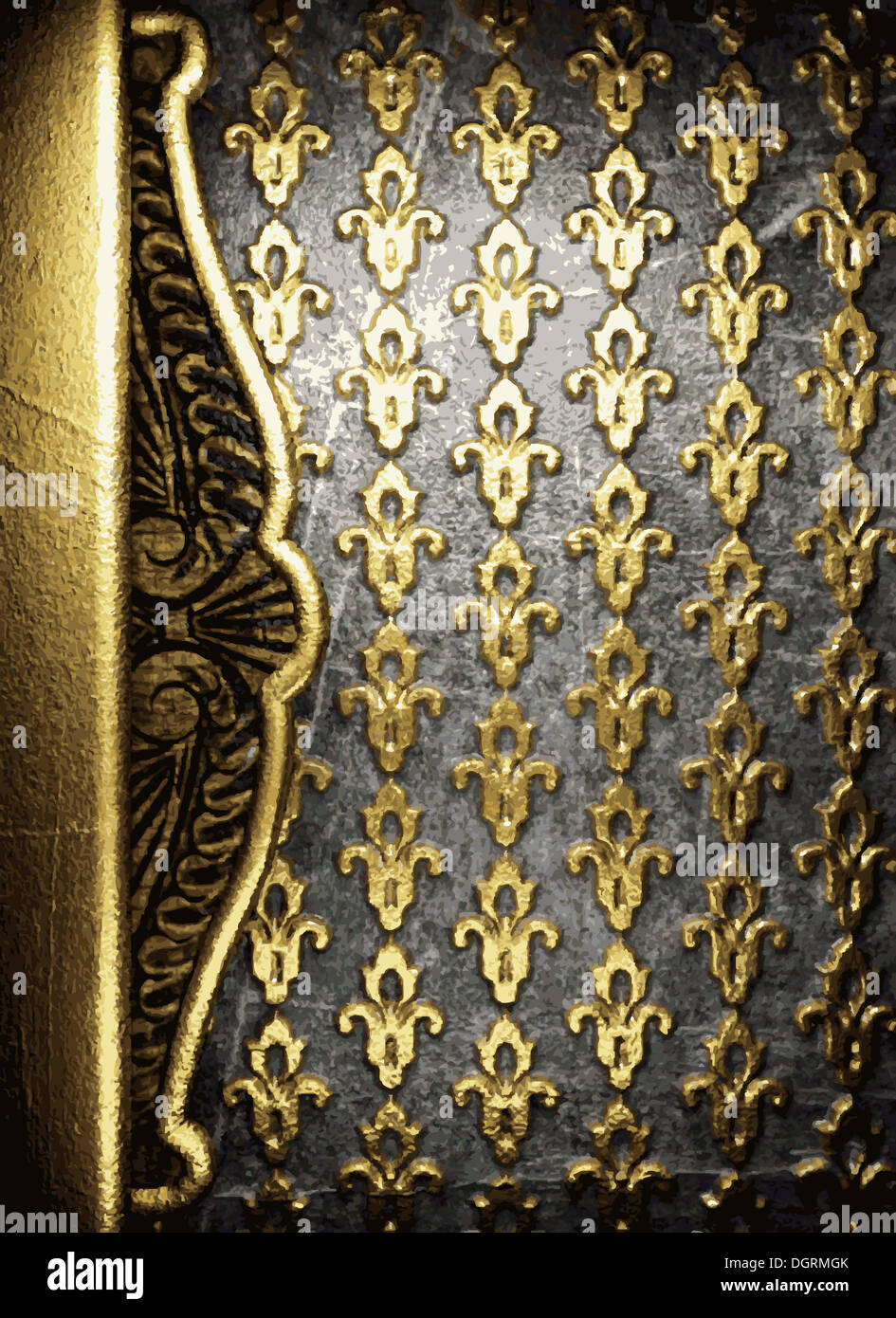 Golden vignette hi-res stock photography and images - Alamy