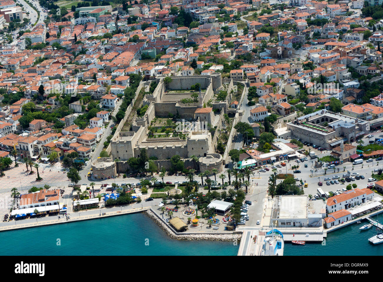 Cesme, historic castle, Western Turkey, Izmir Province, Turkish Aegean ...
