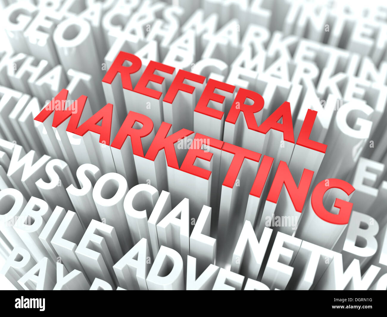 Referal Marketing Concept Stock Photo - Alamy