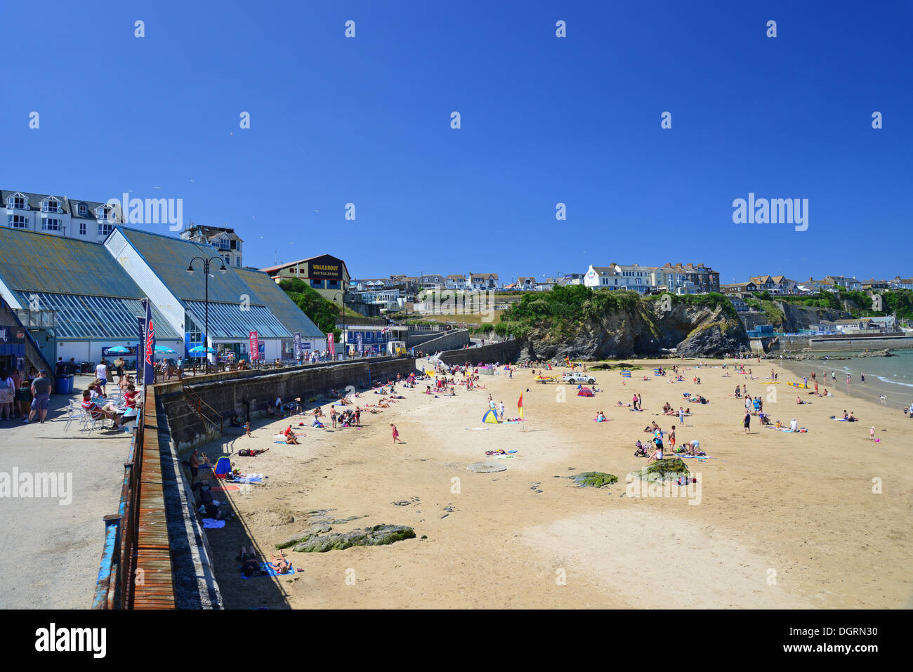 Towan Beach, Newquay, Cornwall, England, United Kingdom Stock Photo - Alamy