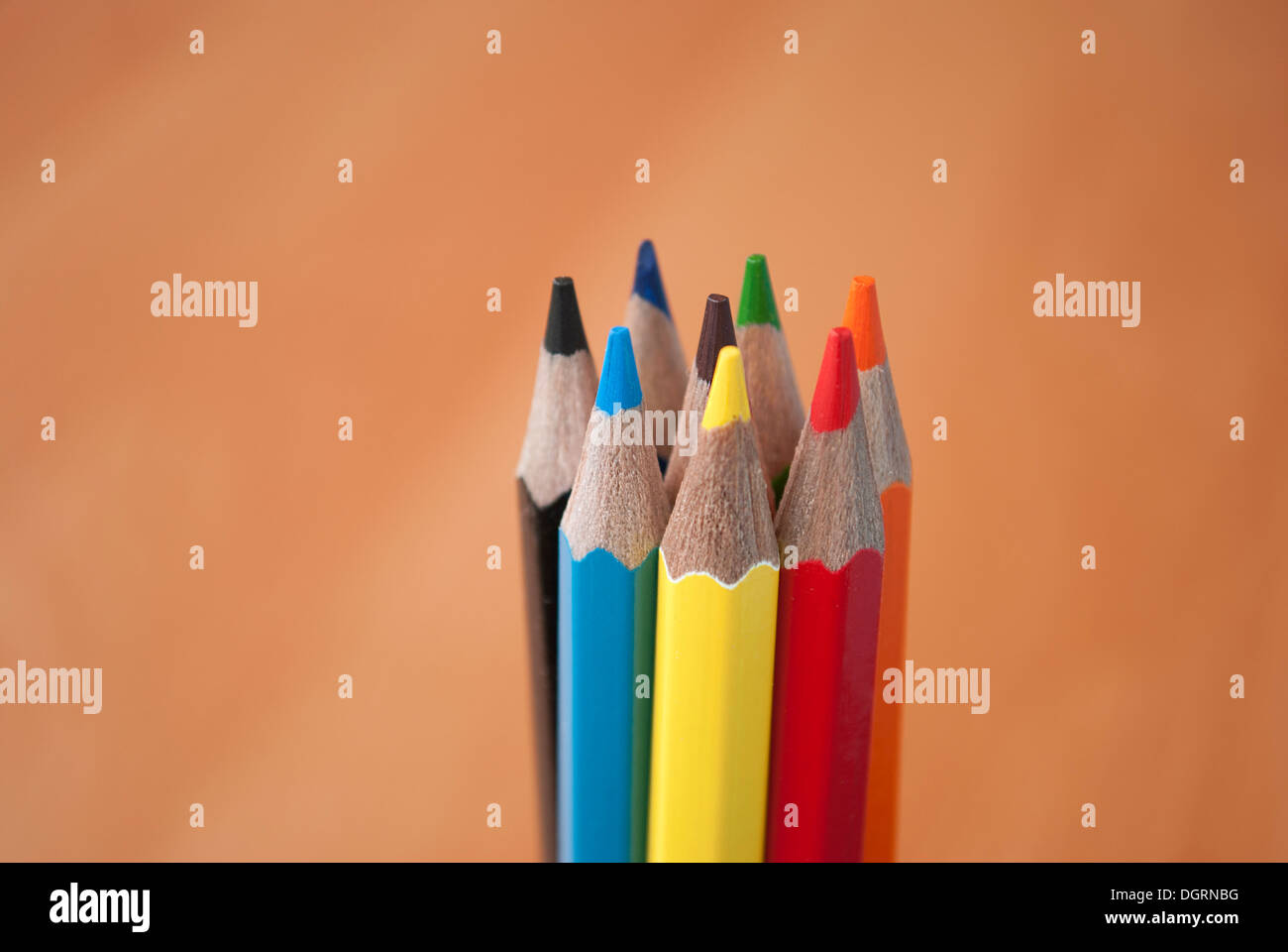 Set of colored pencils hi-res stock photography and images - Alamy