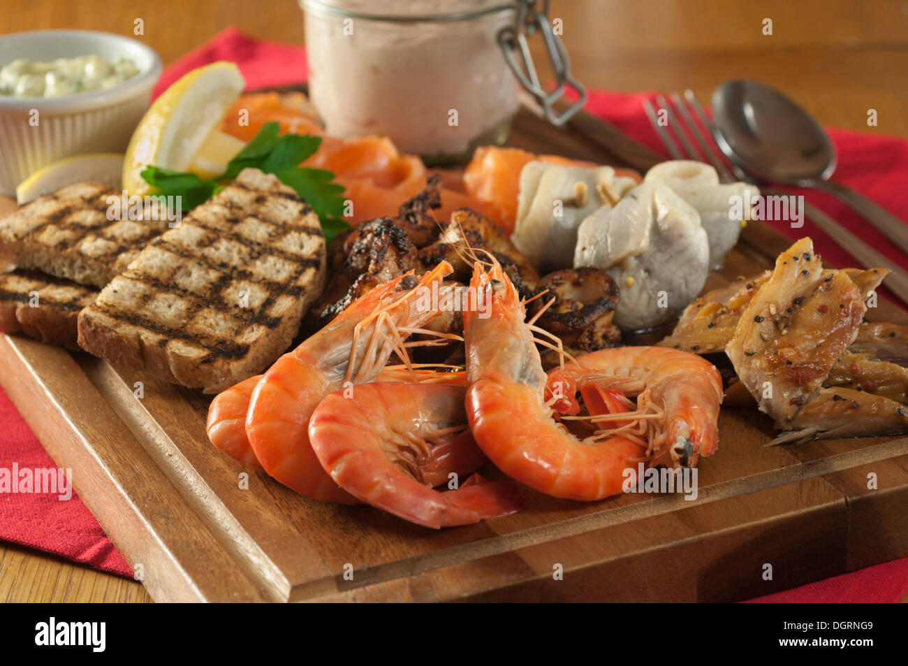 Seafood sharing platter Stock Photo - Alamy