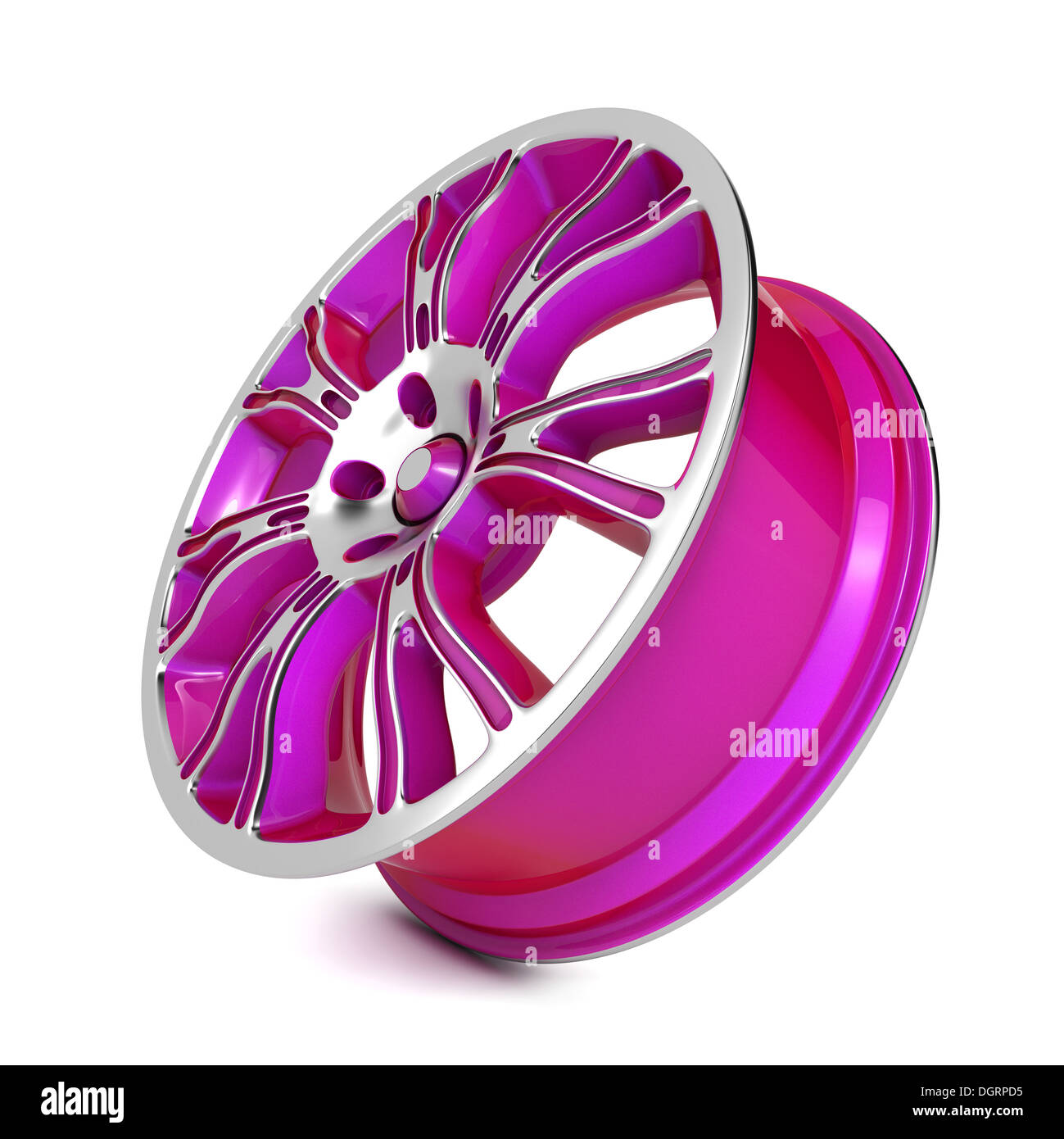 3d white car hi-res stock photography and images - Alamy