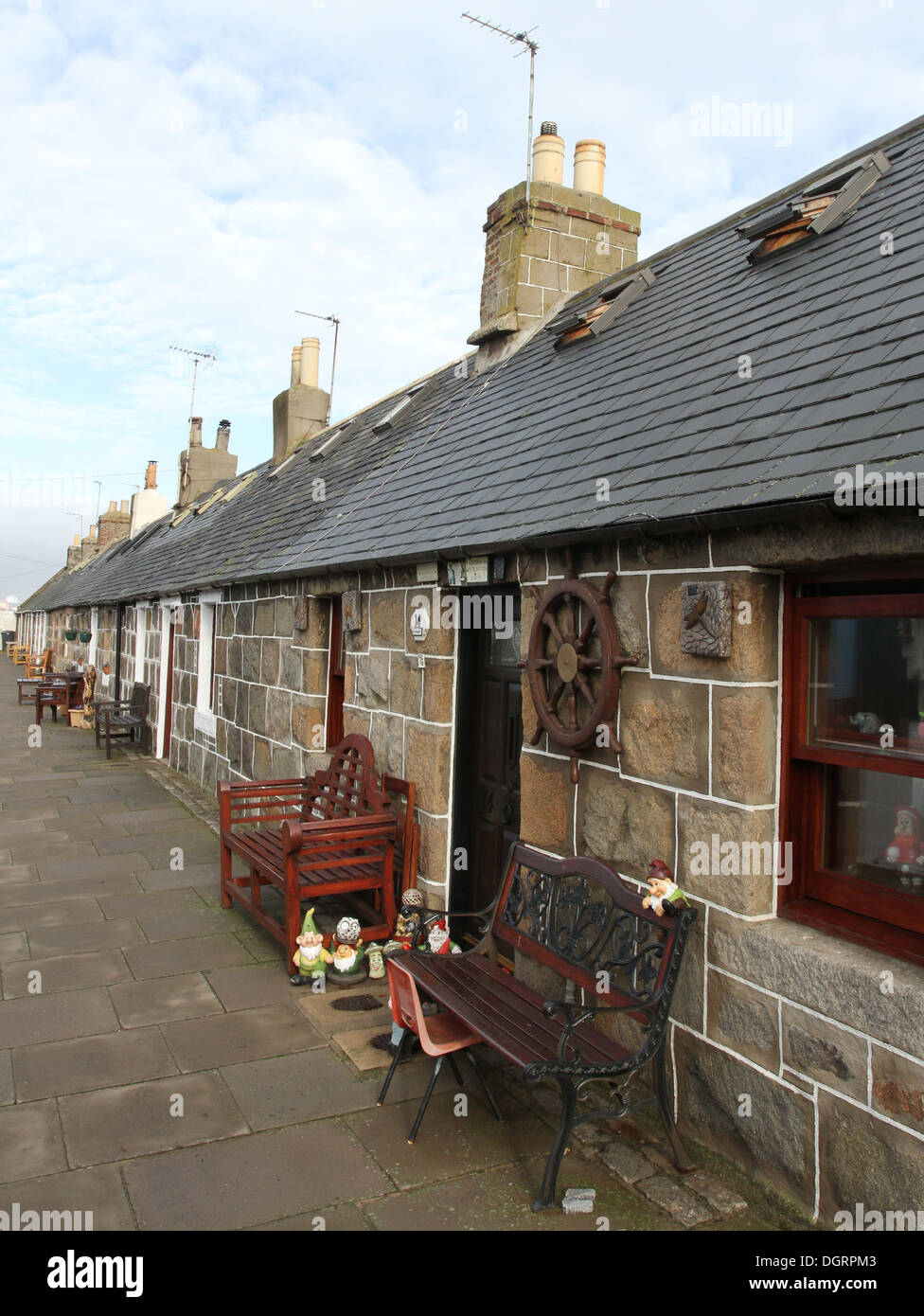 Footdee street scene Aberdeen Scotland October 2013 Stock Photo - Alamy